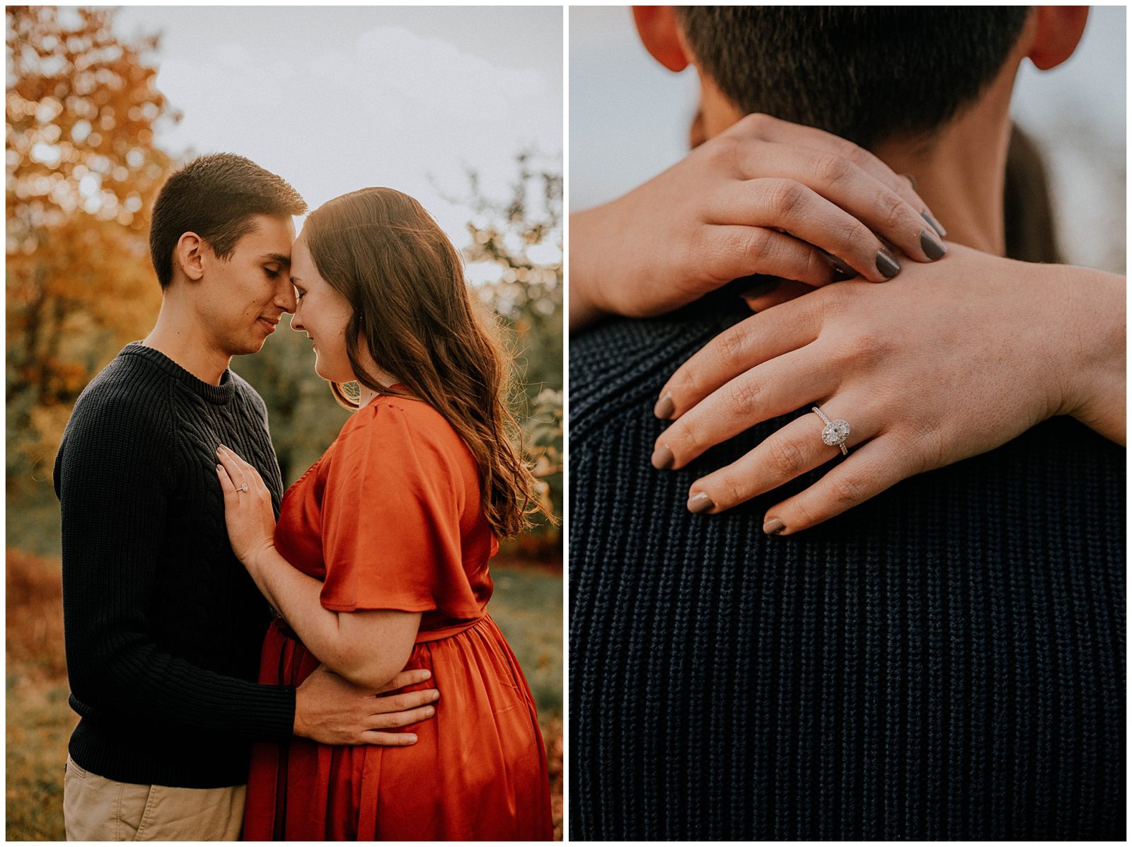 Amanda + Federico | Ricker Hill Sunset Engagement | katemichaudphoto.com